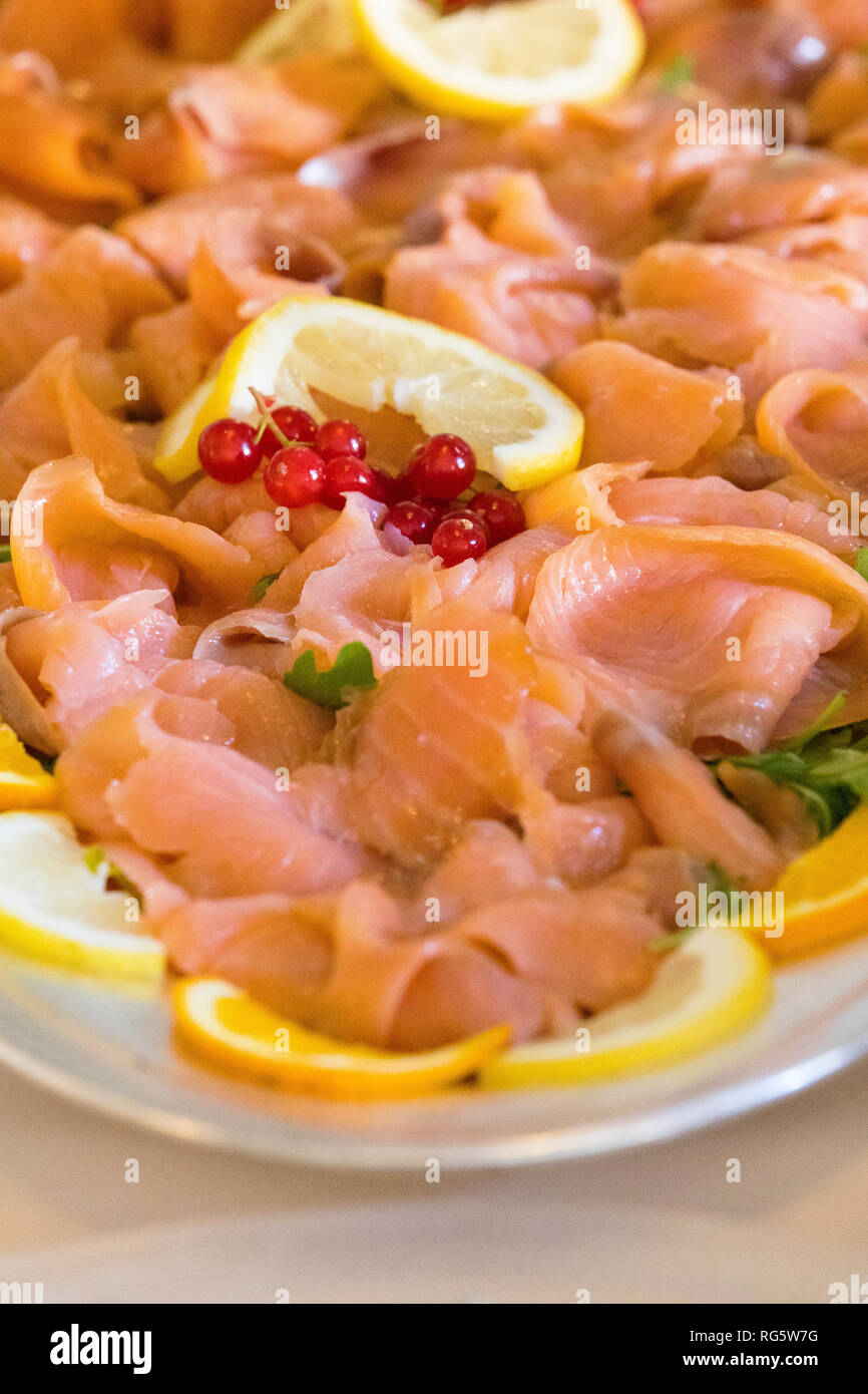 Slices raw fish fillet hi-res stock photography and images - Alamy