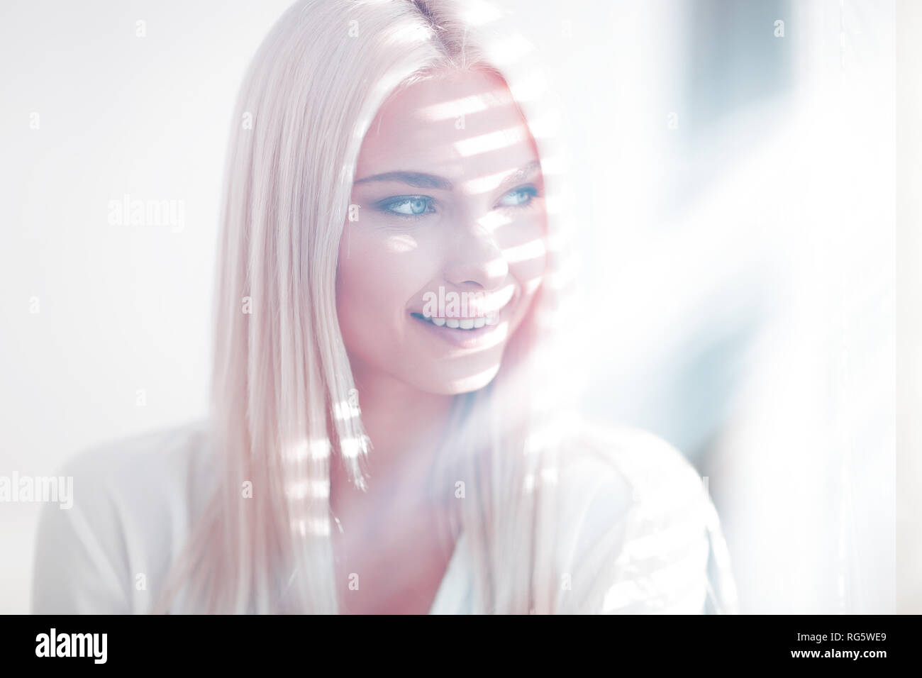 Close-up face of a modern beautiful woman Stock Photo - Alamy