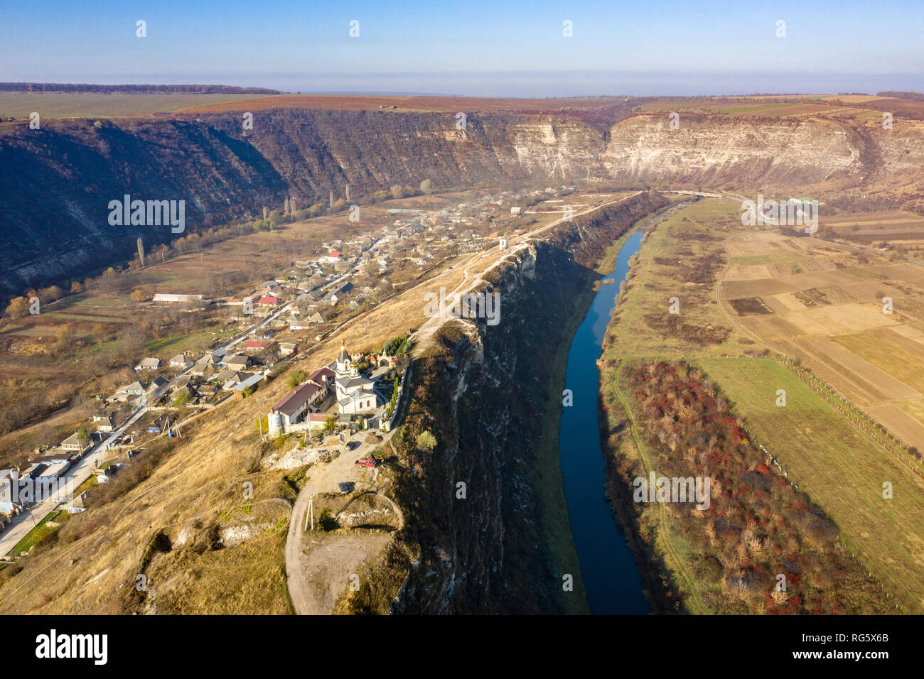 Old Orhei (Orheiul Vechi) village in Republic of Moldova Stock Photo ...