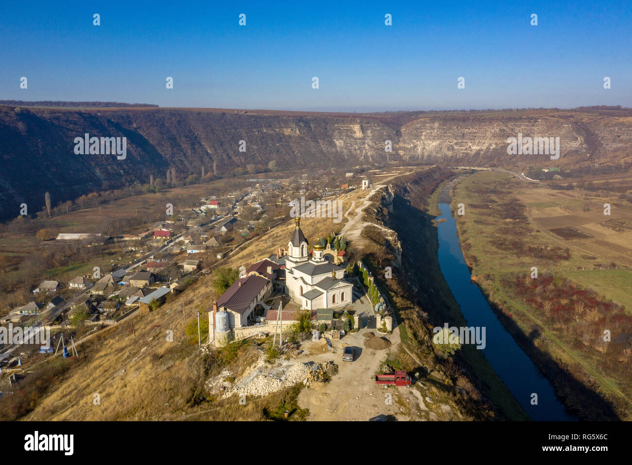 Old Orhei (Orheiul Vechi) village in Republic of Moldova Stock Photo ...