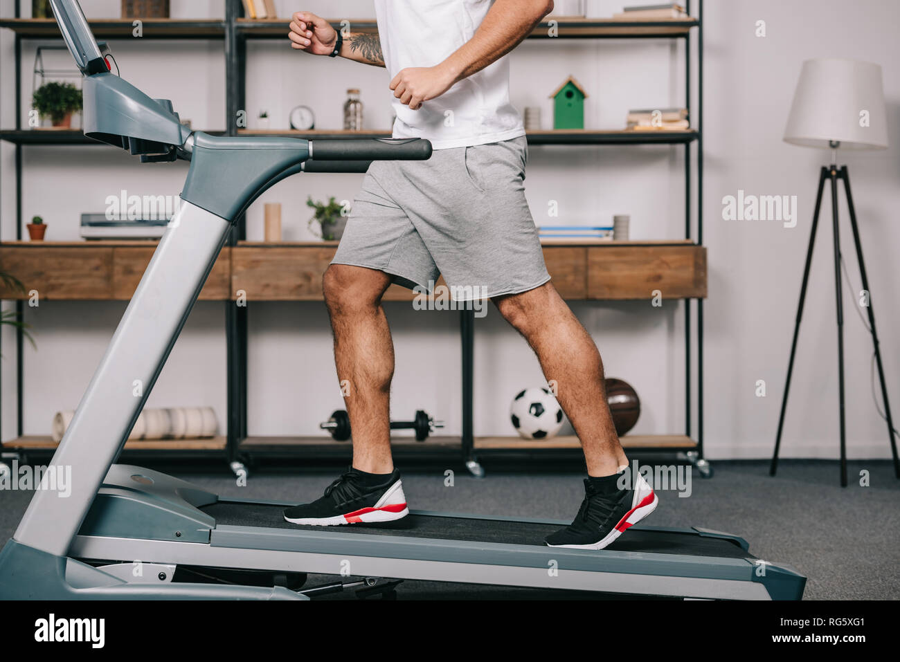 Cropped view healthy people running hi-res stock photography and images ...