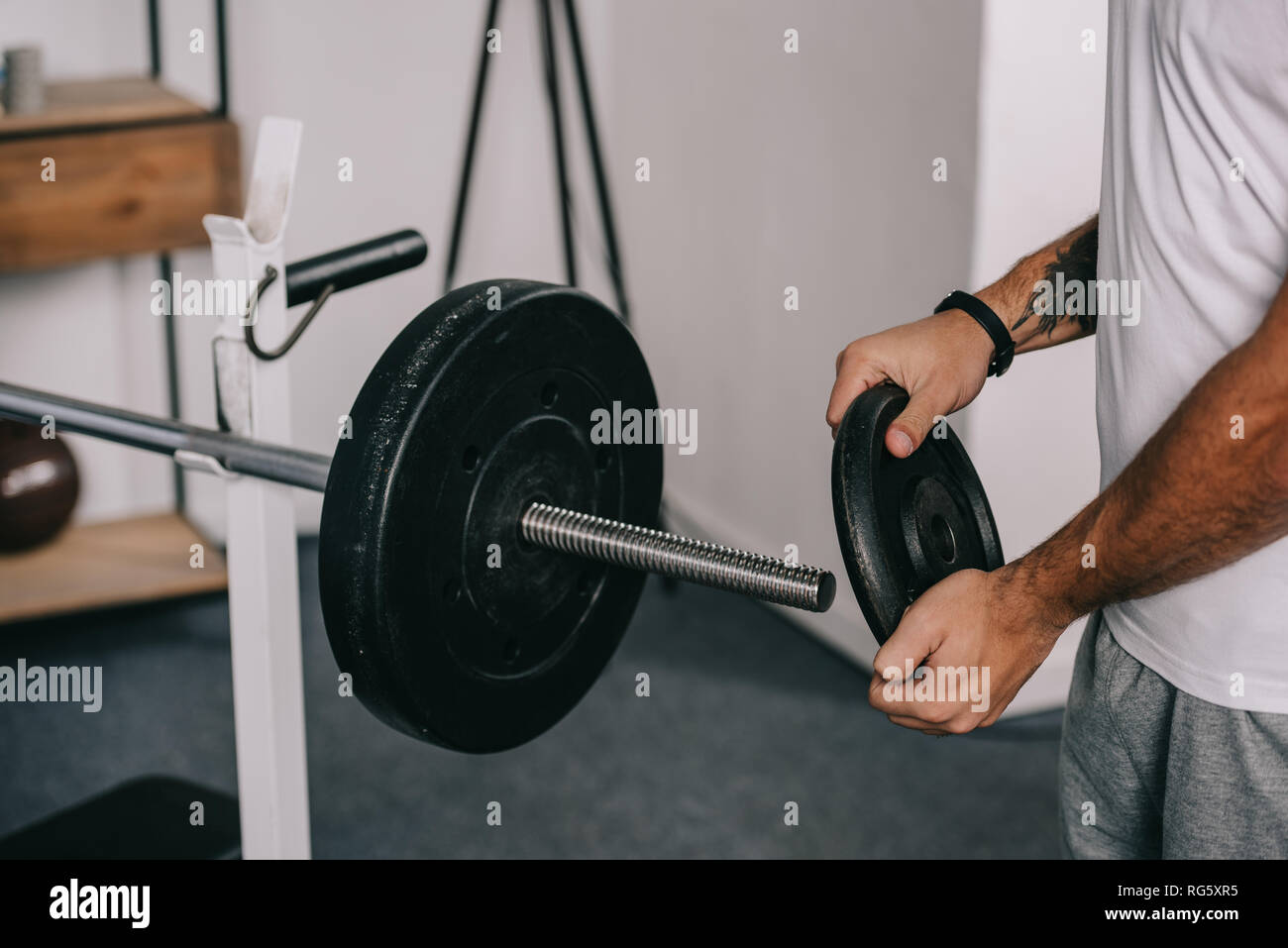 Barbell disk hi-res stock photography and images - Alamy