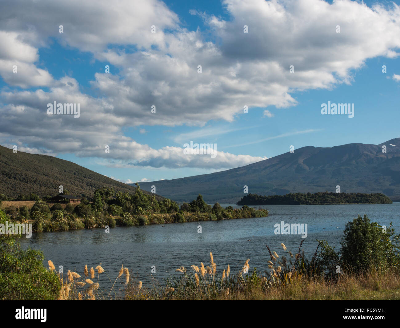 Opotaka historical Māori settlement site and Motuopuhi Island, Lake ...