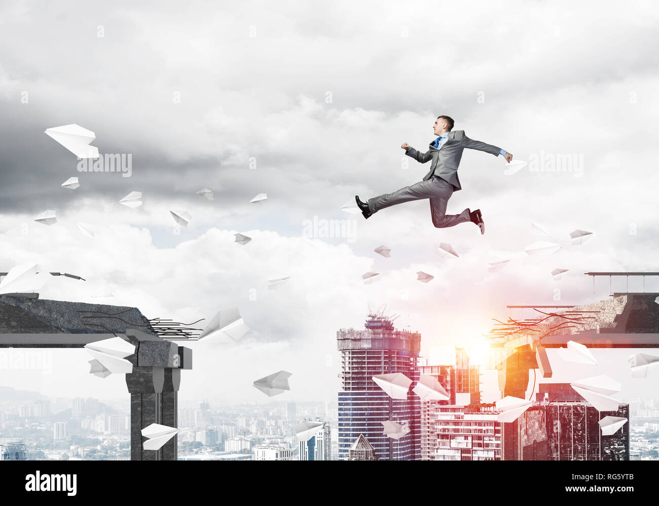 Problem and difficulties overcoming concept Stock Photo - Alamy