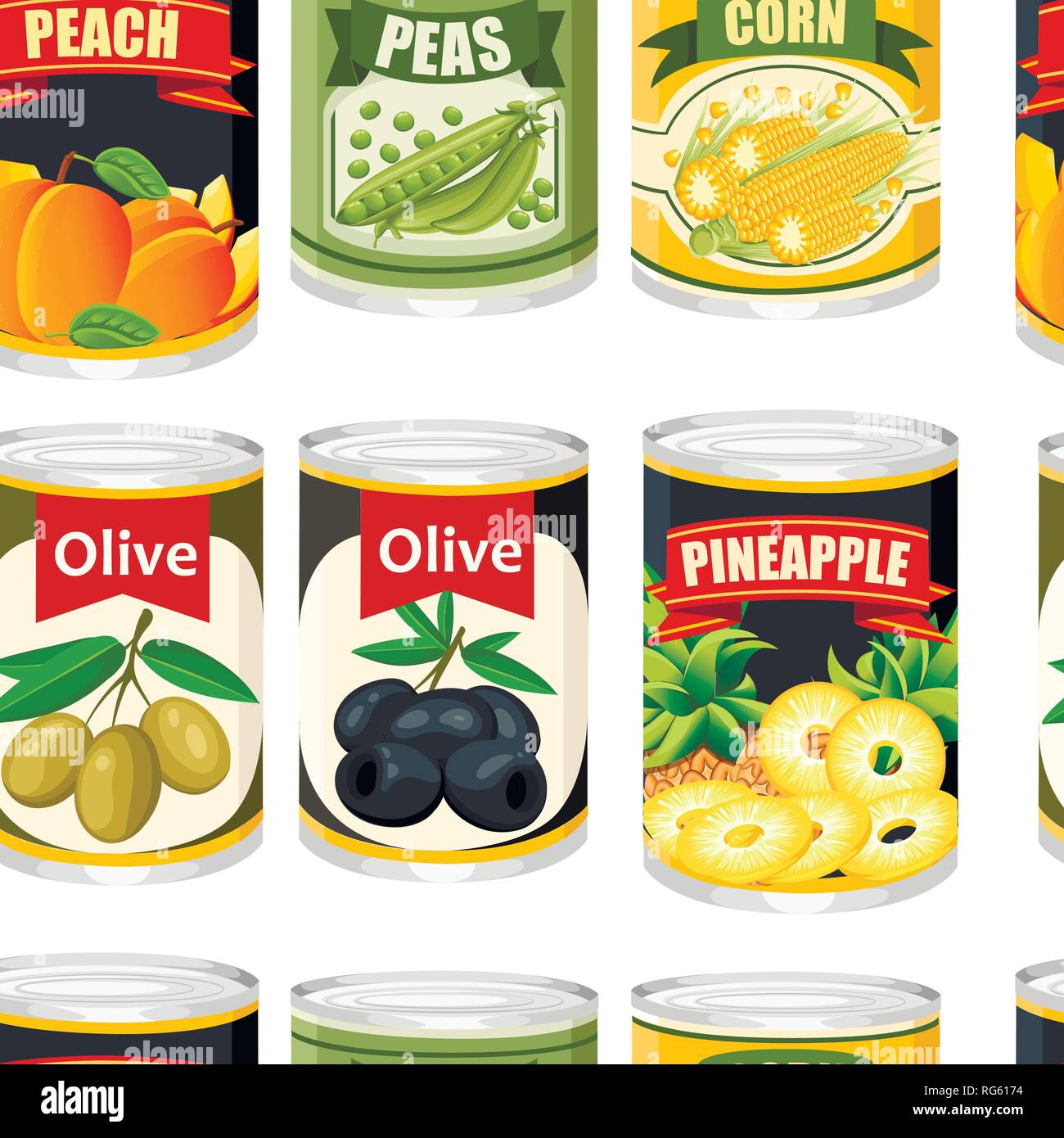 Canned Fruit Clipart