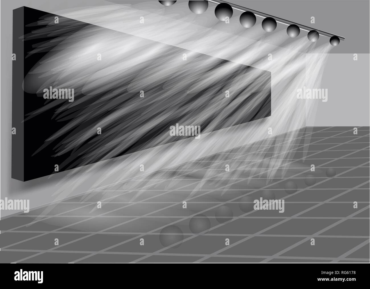 Abstract empty dark room Stock Vector Images - Alamy