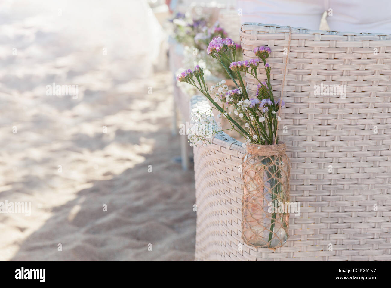 Flowers chair hi-res stock photography and images - Alamy