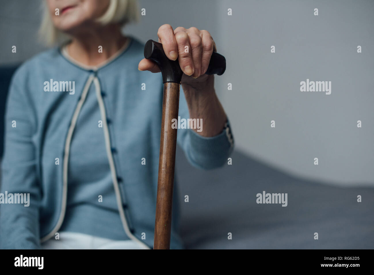 Old Woman Walking Stick High Resolution Stock Photography and Images ...