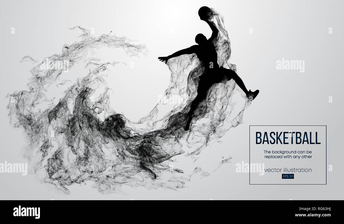 Abstract silhouette of a basketball player Stock Vector Image & Art - Alamy