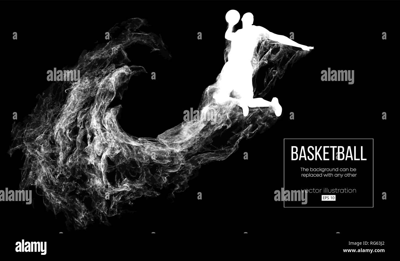 Abstract silhouette of a basketball player Stock Vector Image & Art - Alamy