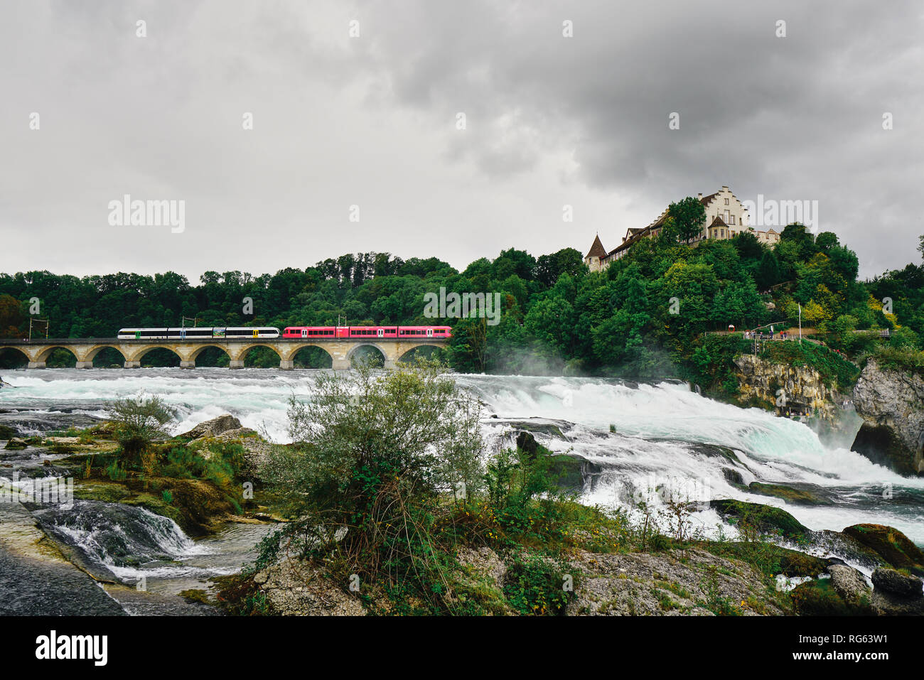 Switzerland train bridge hi-res stock photography and images - Alamy