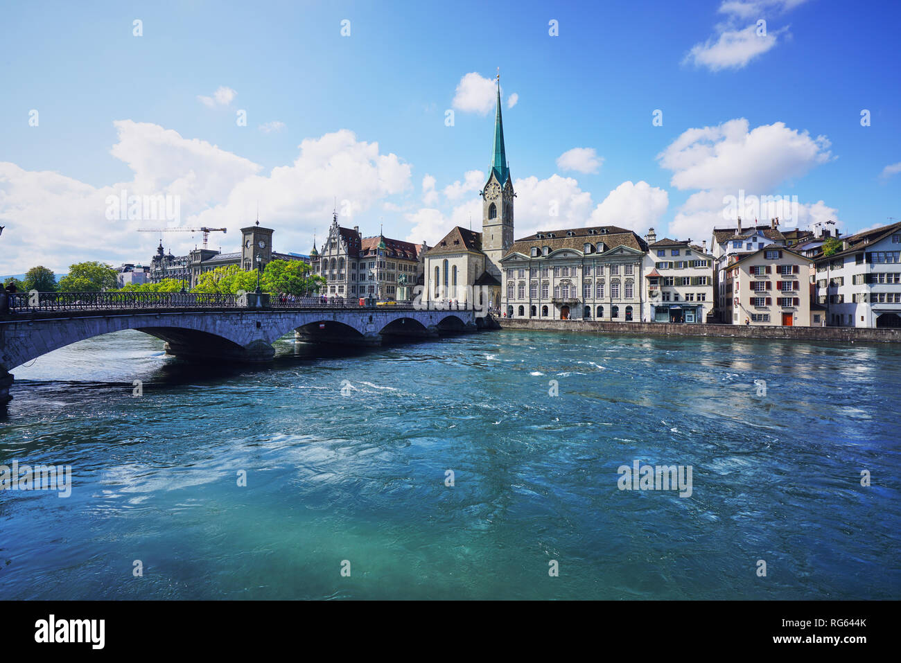 Limmat river zurich panorama hi-res stock photography and images - Alamy