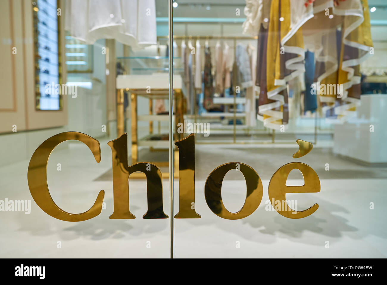 HONG KONG - CIRCA SEPTEMBER, 2016: Chloe store in Hong Kong. Shopping ...