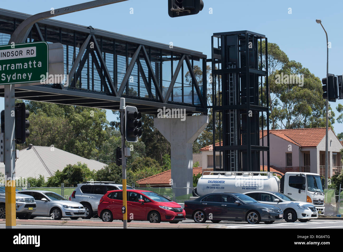 Pedestrian overpass hi-res stock photography and images - Alamy