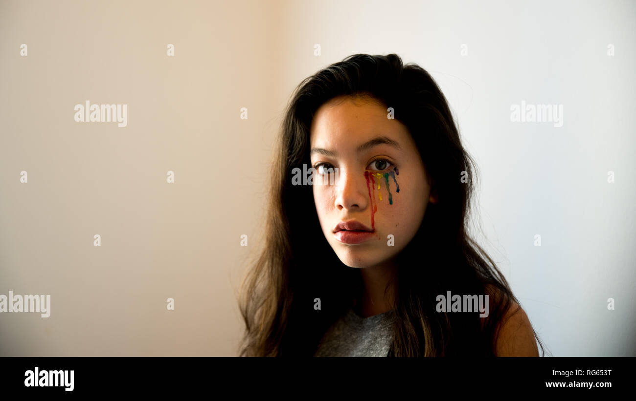 Red and blue tears hi-res stock photography and images - Alamy