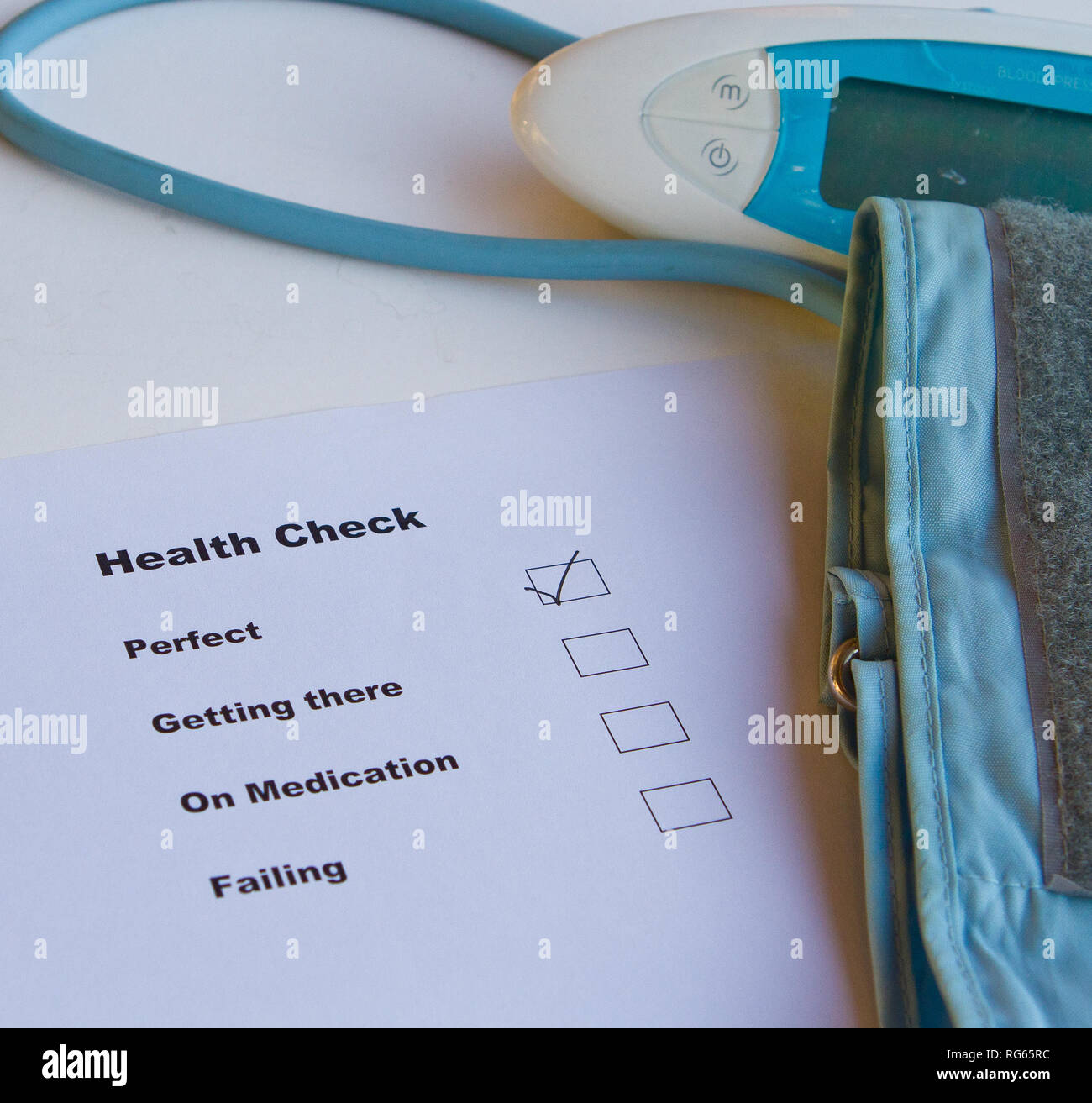 Health check or evaluation Stock Photo - Alamy