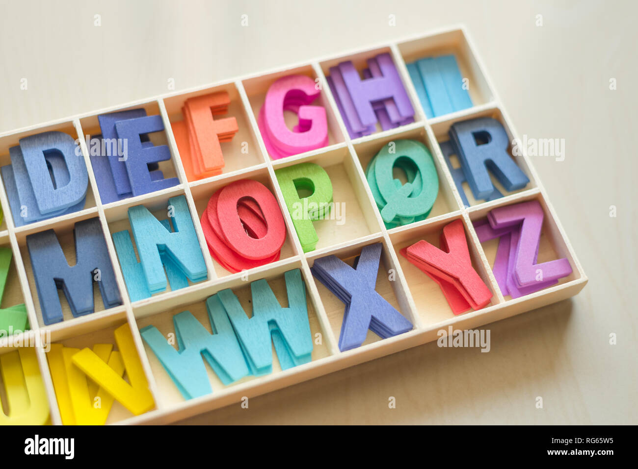 Learn the alphabet hi-res stock photography and images - Alamy