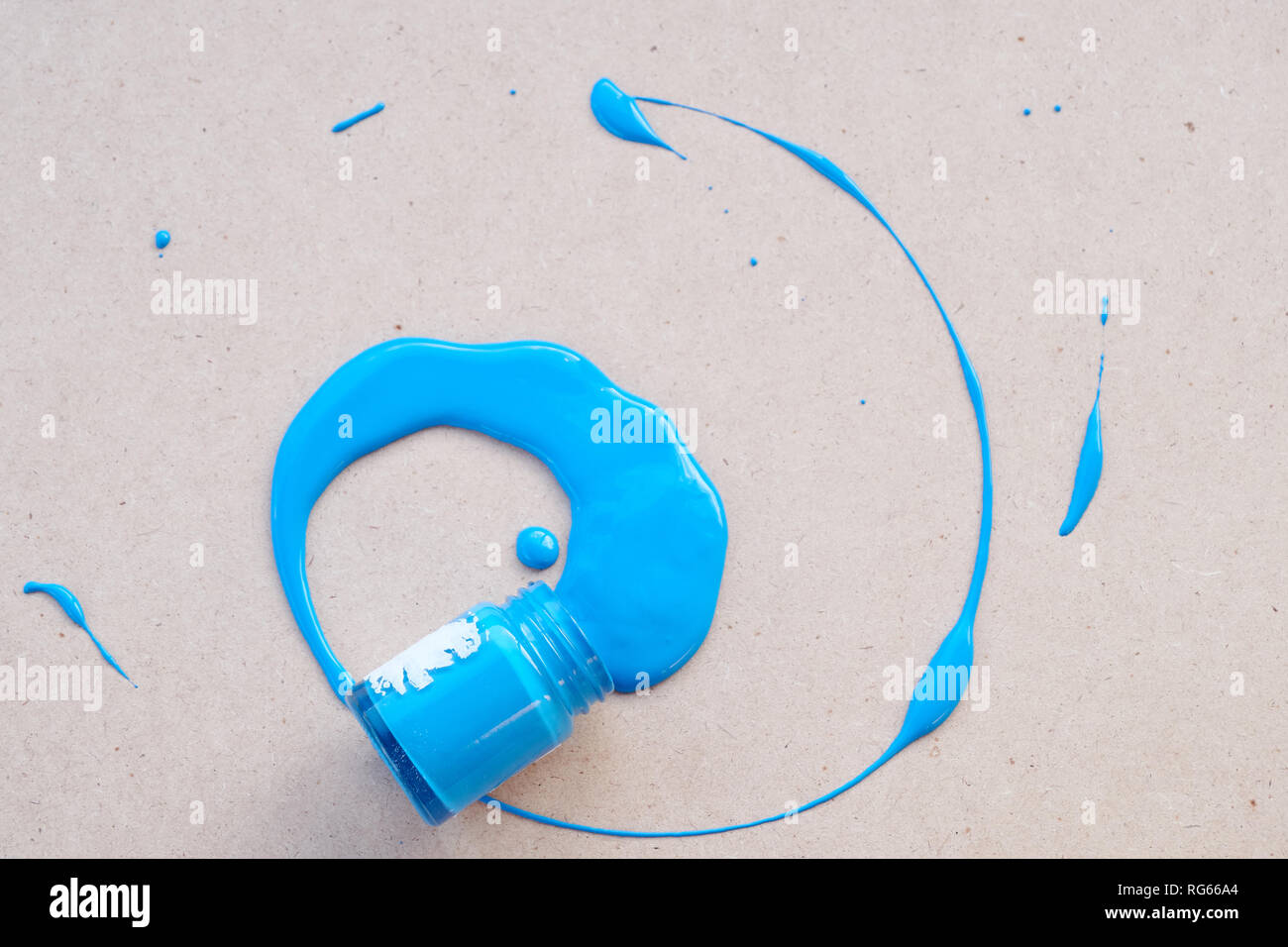 Splashed colors from bottles Stock Photo - Alamy