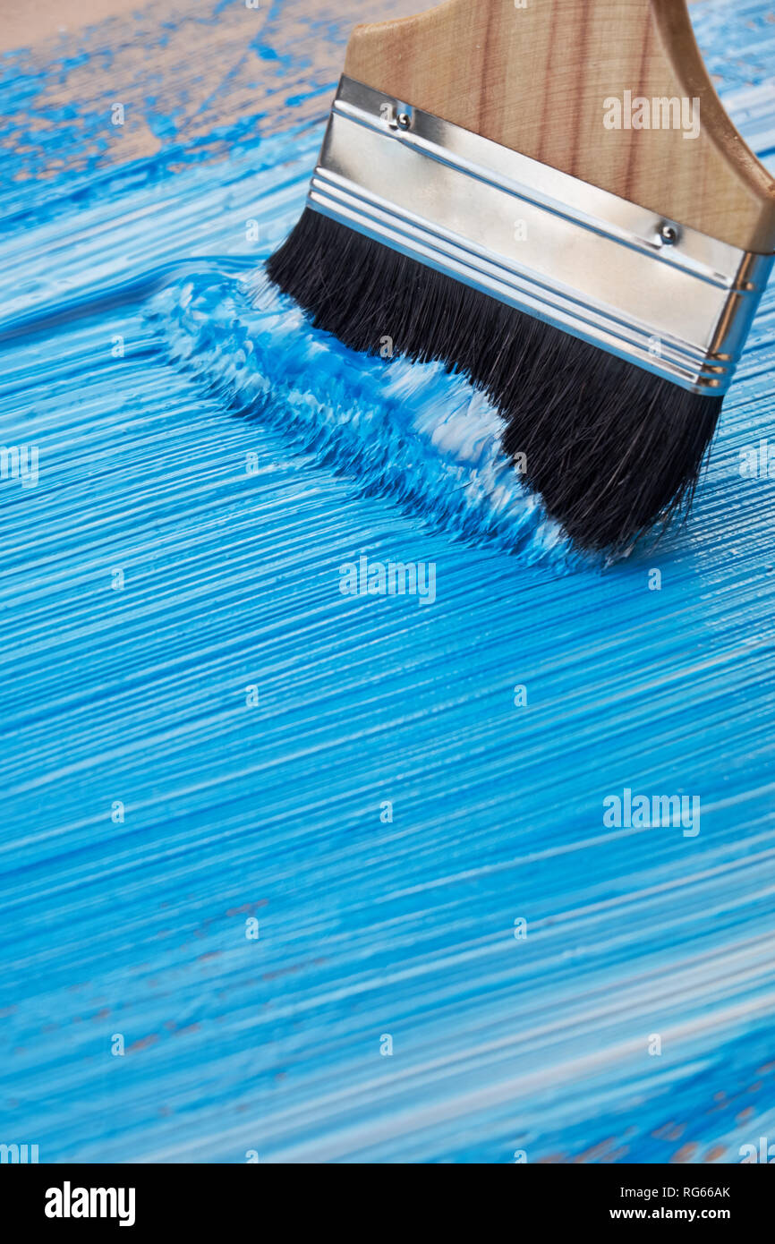 Paint blue color Stock Photo - Alamy