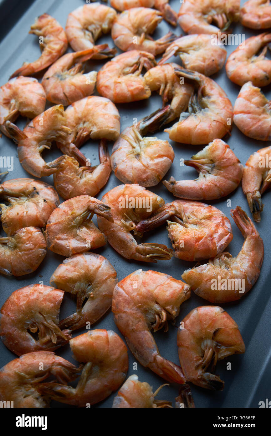 Shrimp on tray hi-res stock photography and images - Alamy