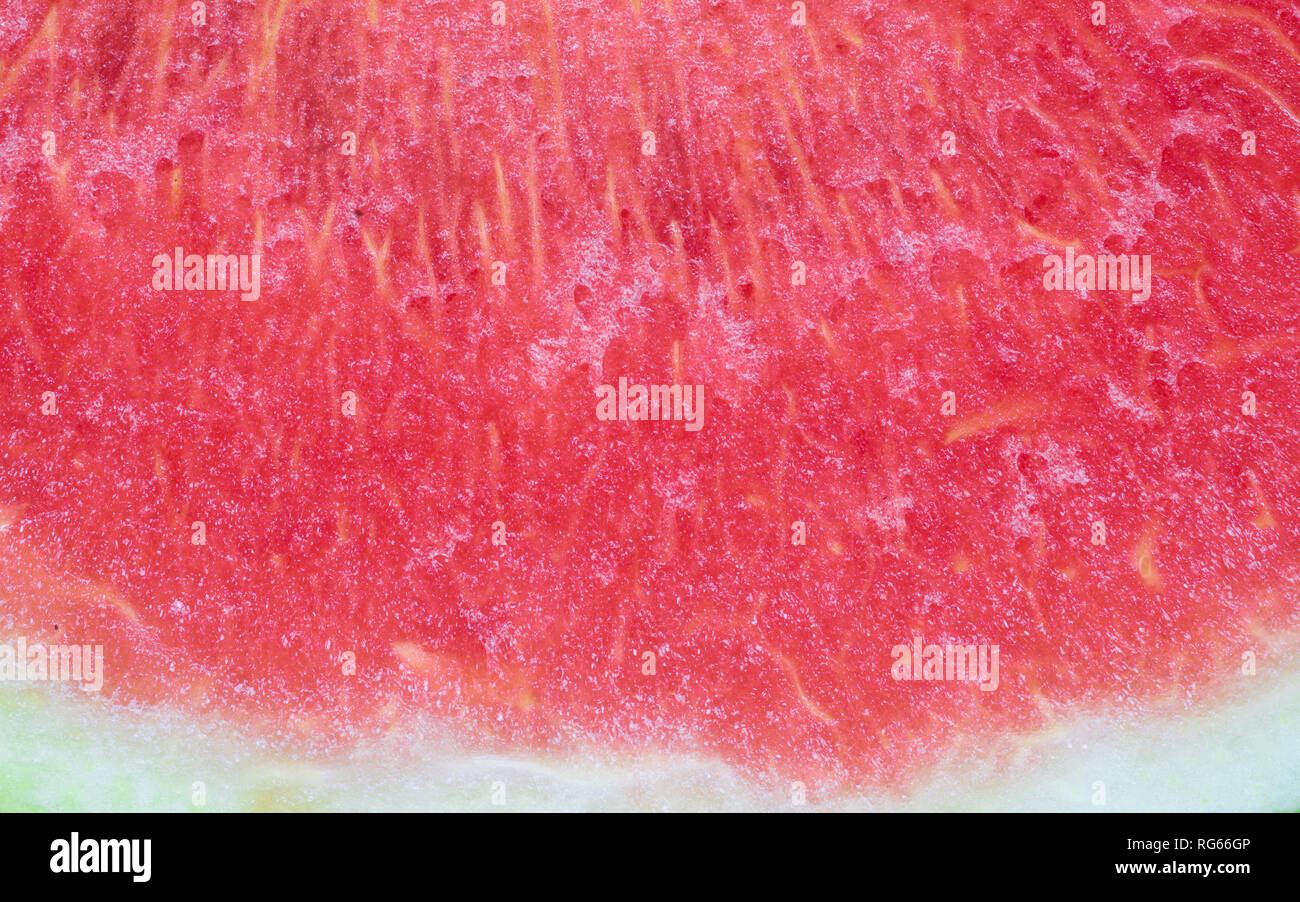 closeup of a fresh slice of red watermelon textured background Stock ...