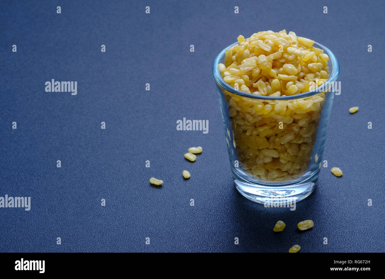 Baked mung bean in shot glass Stock Photo - Alamy
