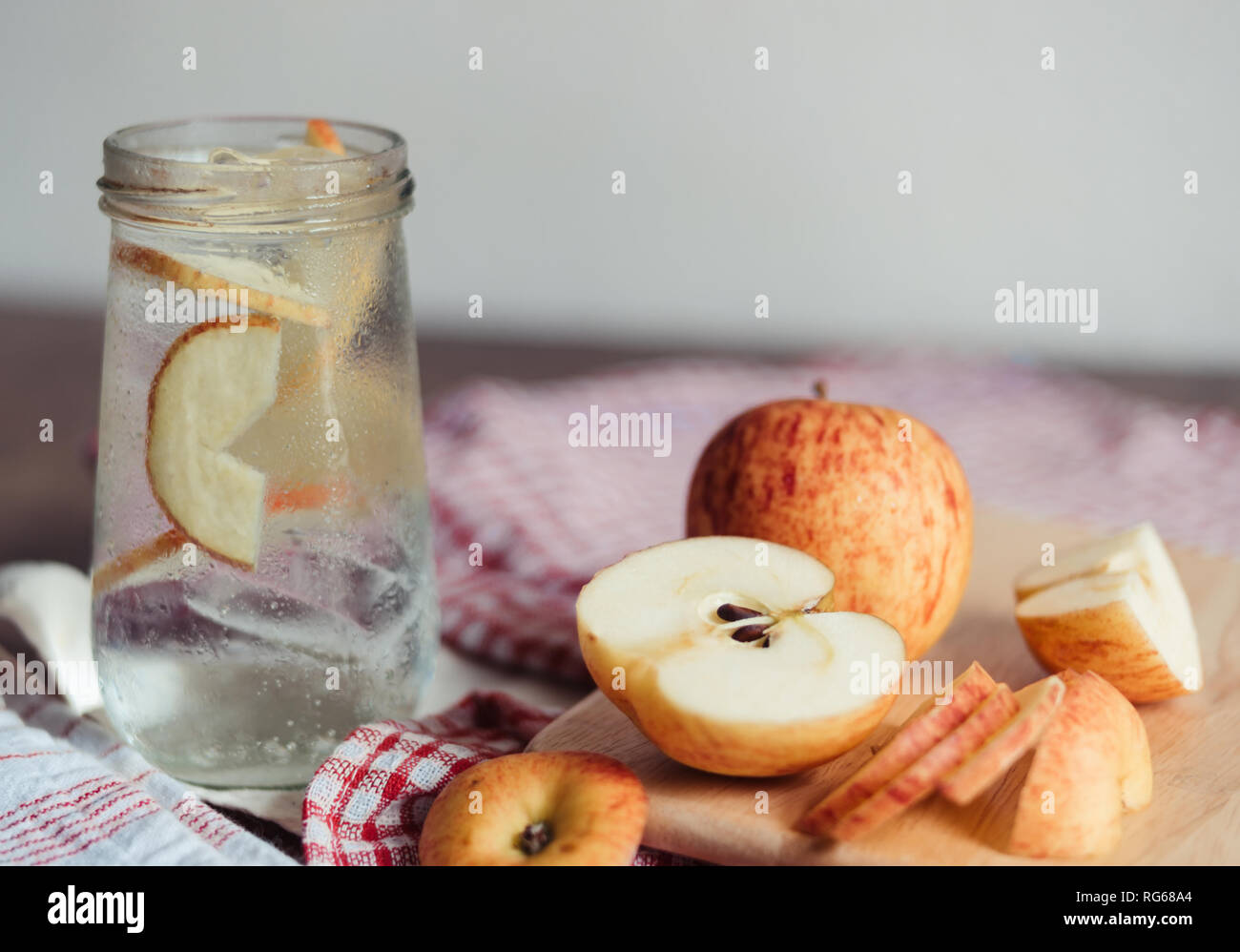 Cup of apple soda Stock Photo - Alamy