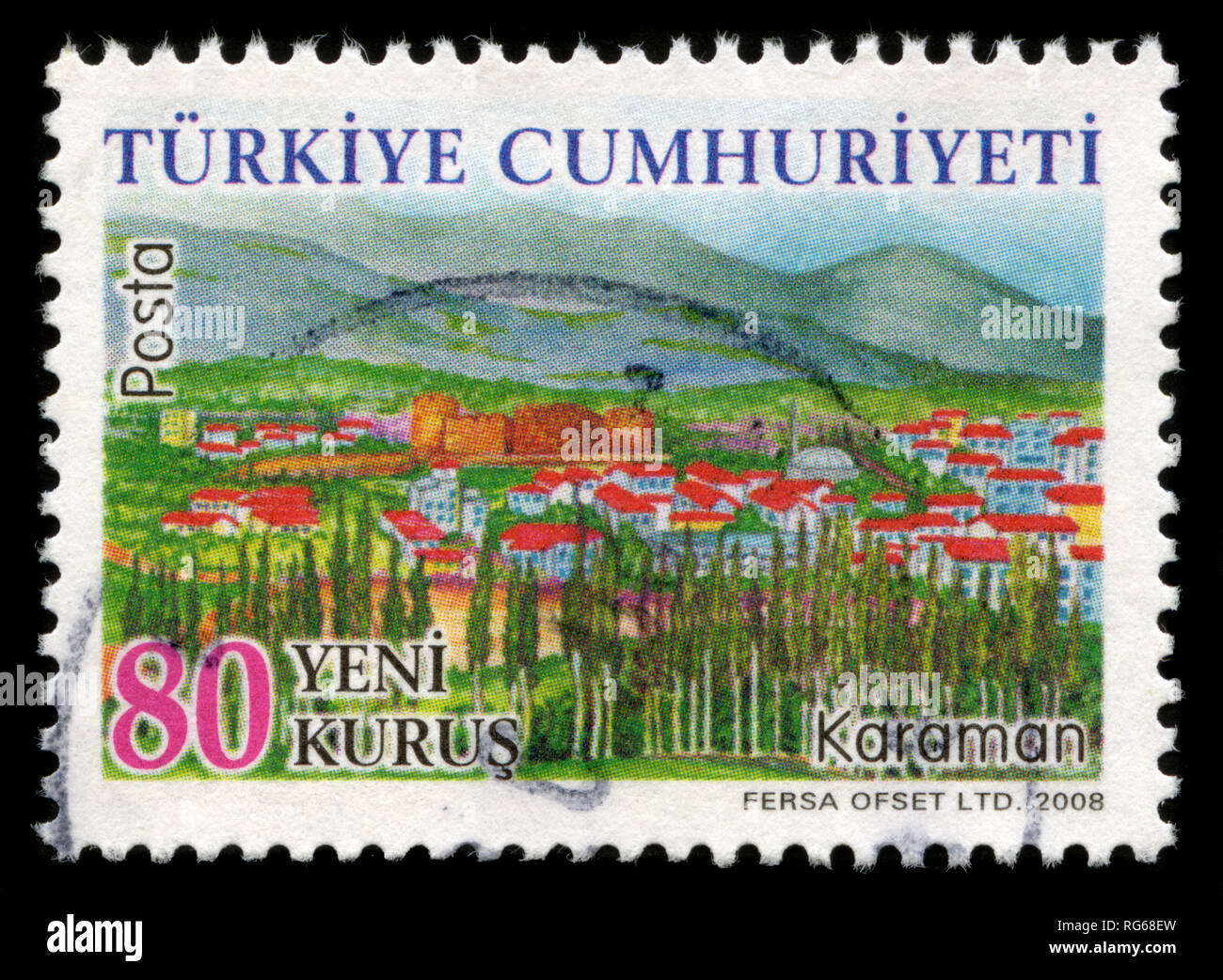 Postage stamp from Turkey in the Definitive Postage Stamps, 2008 ...