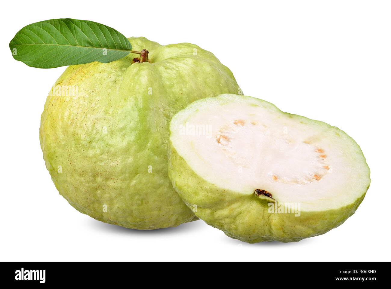 Guava fruit isolated on white with clipping path Stock Photo - Alamy