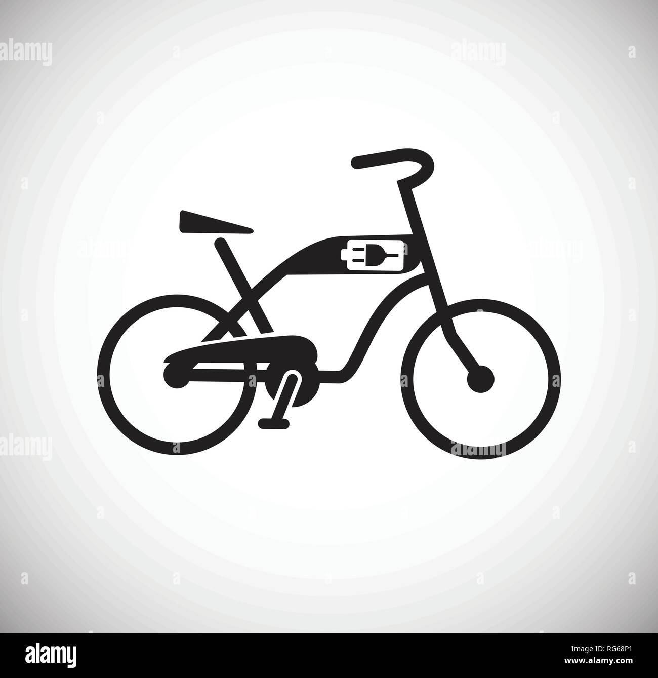 Bicycle icon on white background for graphic and web design, Modern ...