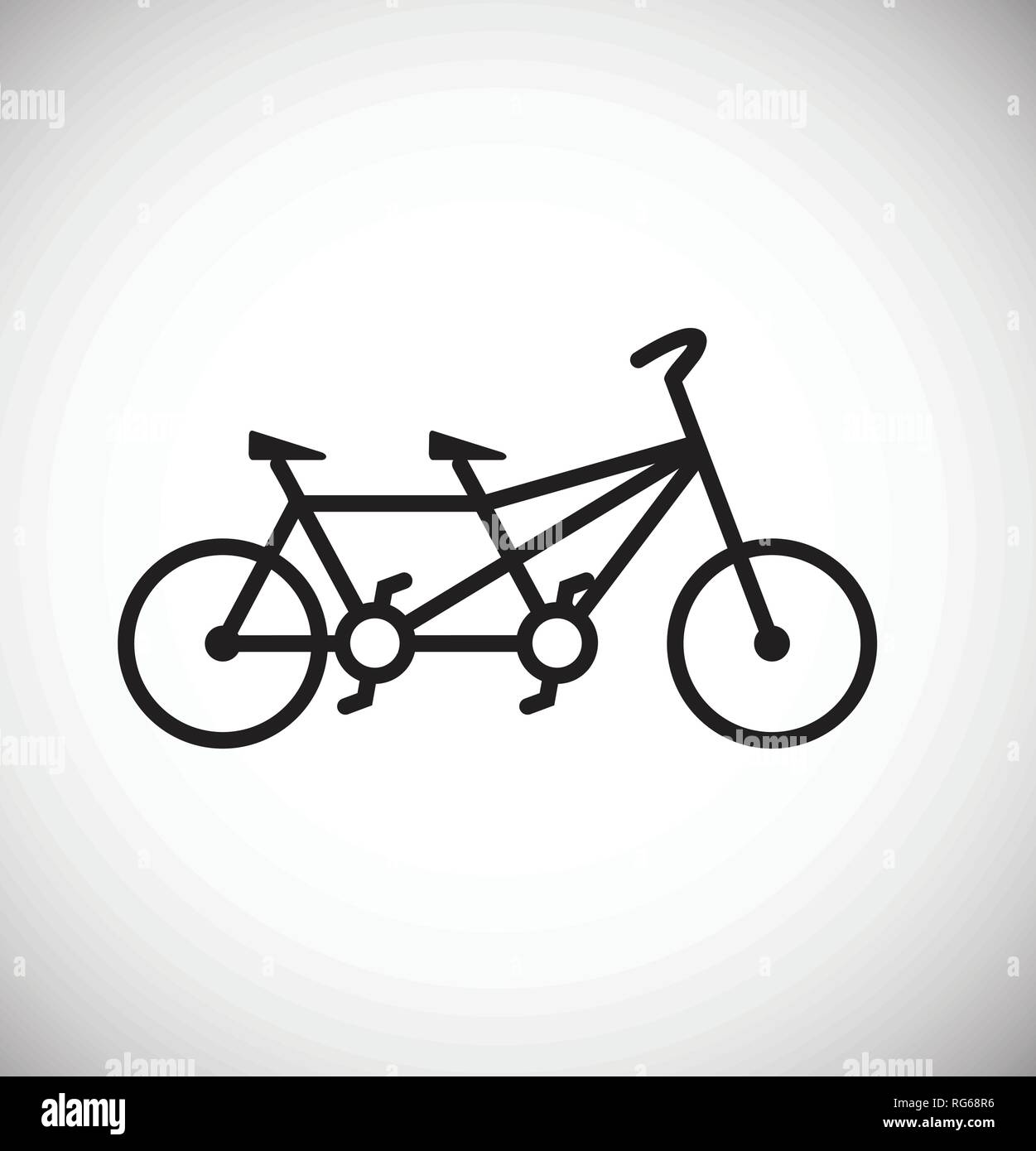 Bicycle icon on white background for graphic and web design, Modern ...