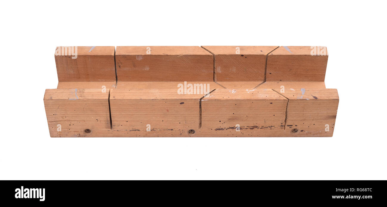 Miter box, isolated on a white background Stock Photo - Alamy
