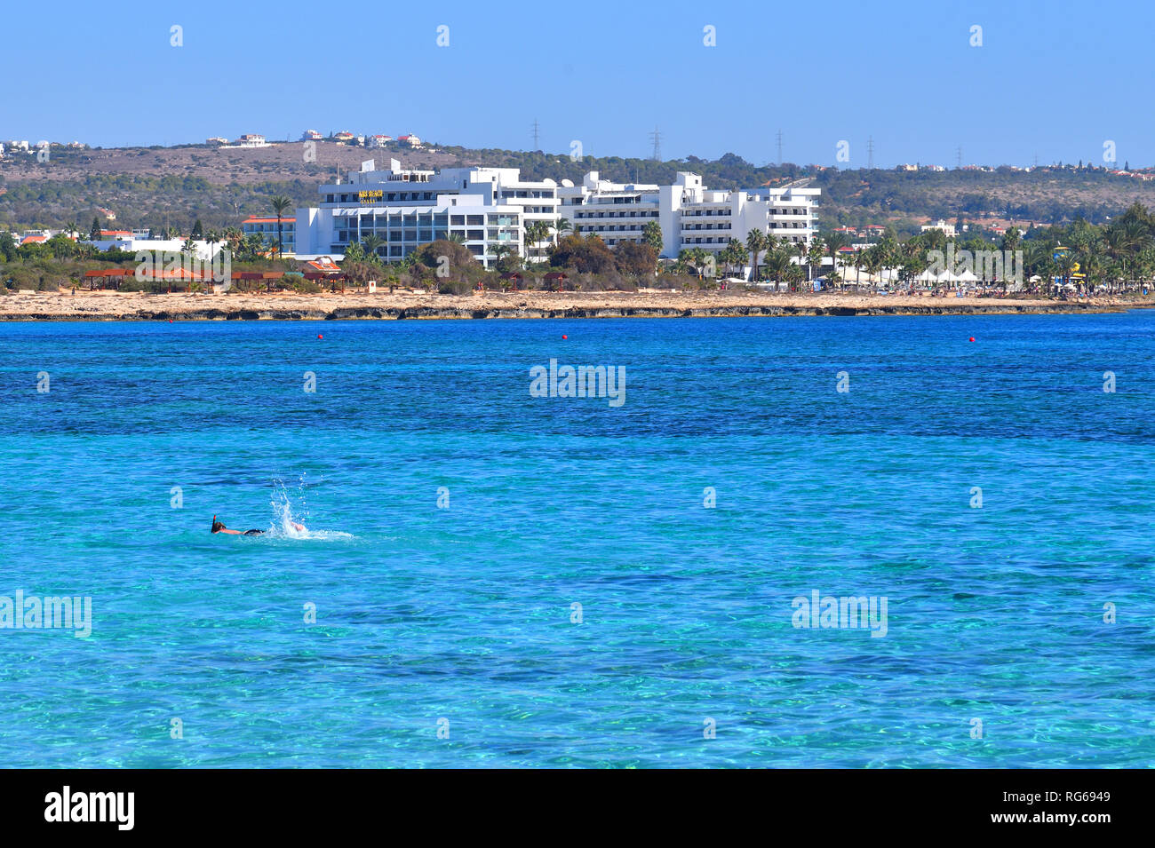 Cyprus beach resort hi-res stock photography and images - Alamy