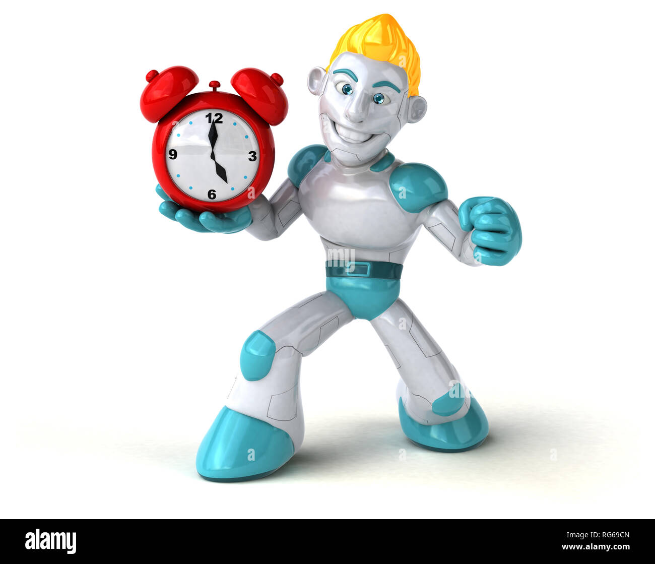 Robot - 3D Illustration Stock Photo - Alamy