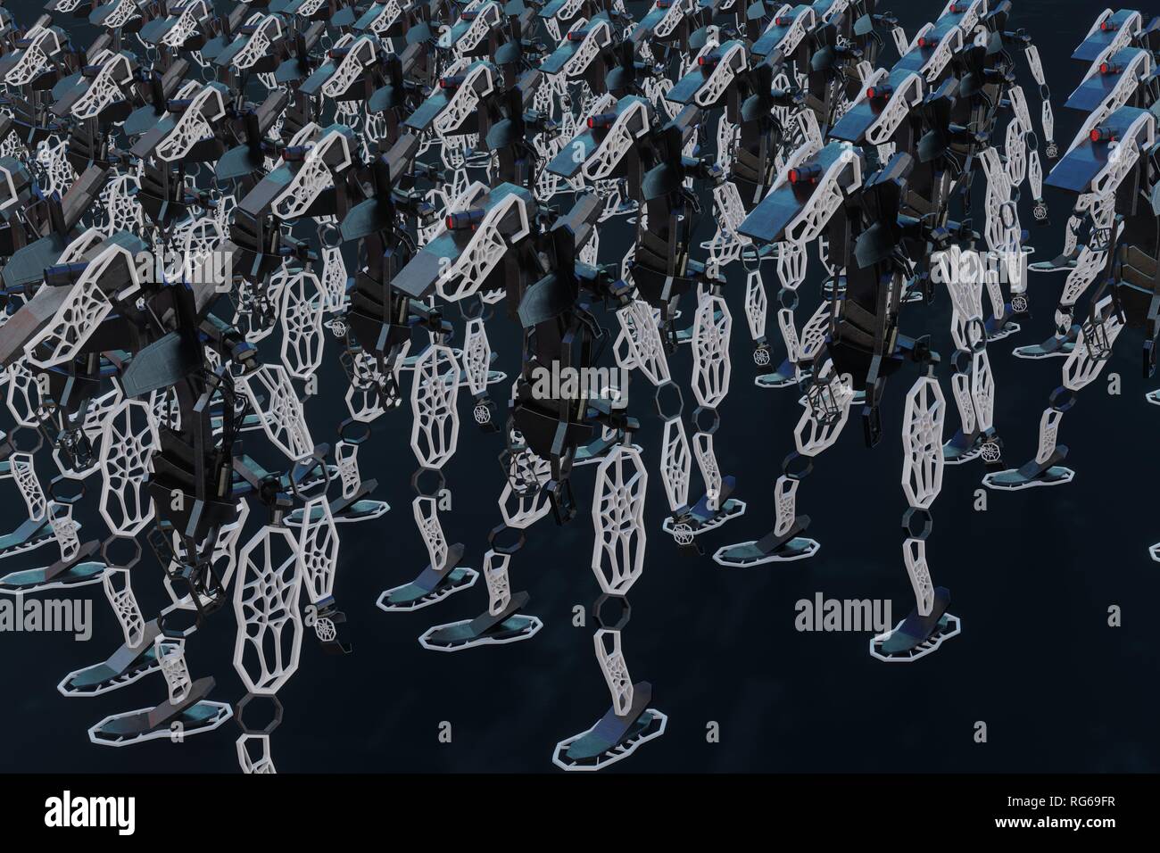 Generative robot - 3D Illustration Stock Photo - Alamy