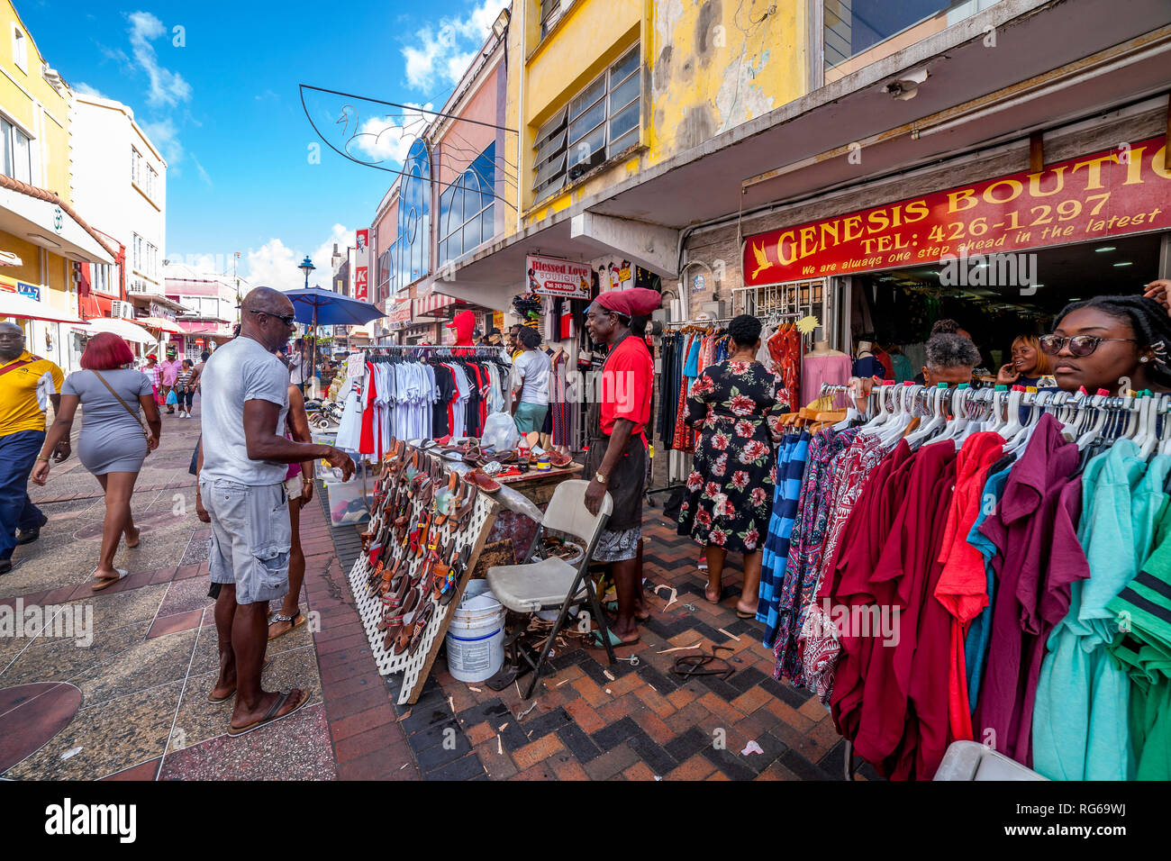 Street in bridgetown barbados hi-res stock photography and images - Alamy