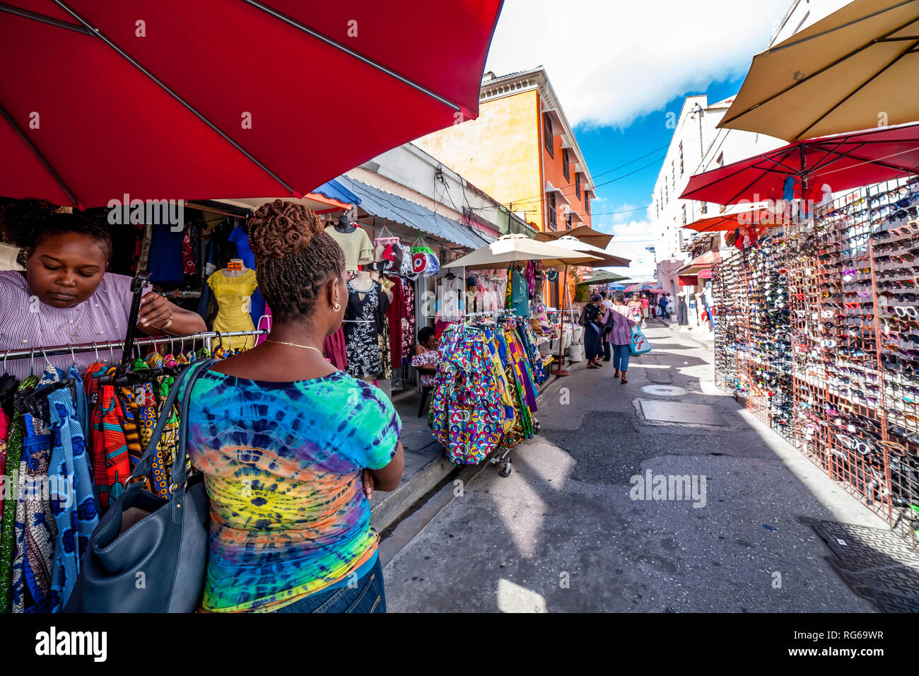 Barbados bridgetown market hi-res stock photography and images - Alamy