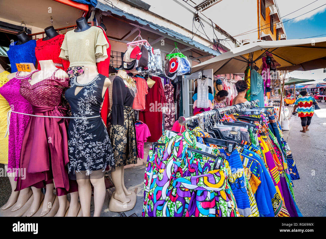Barbados bridgetown market hi-res stock photography and images - Alamy