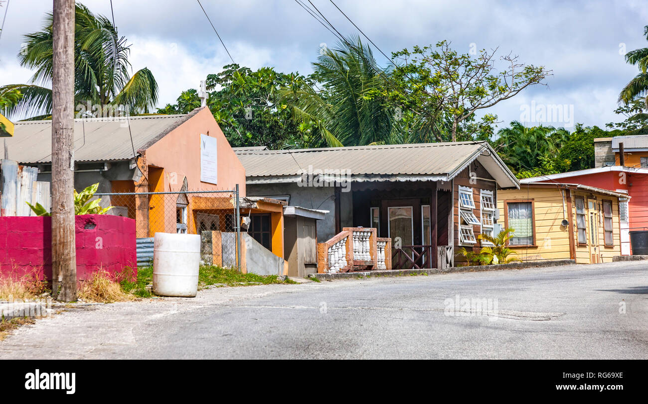 Street scene Barbados Stock Photo - Alamy