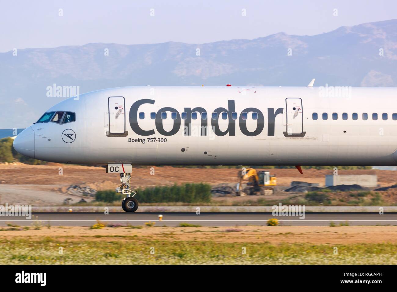 Palma de Mallorca, Spain - May 11, 2018: Condor Boeing 757 airplane at ...