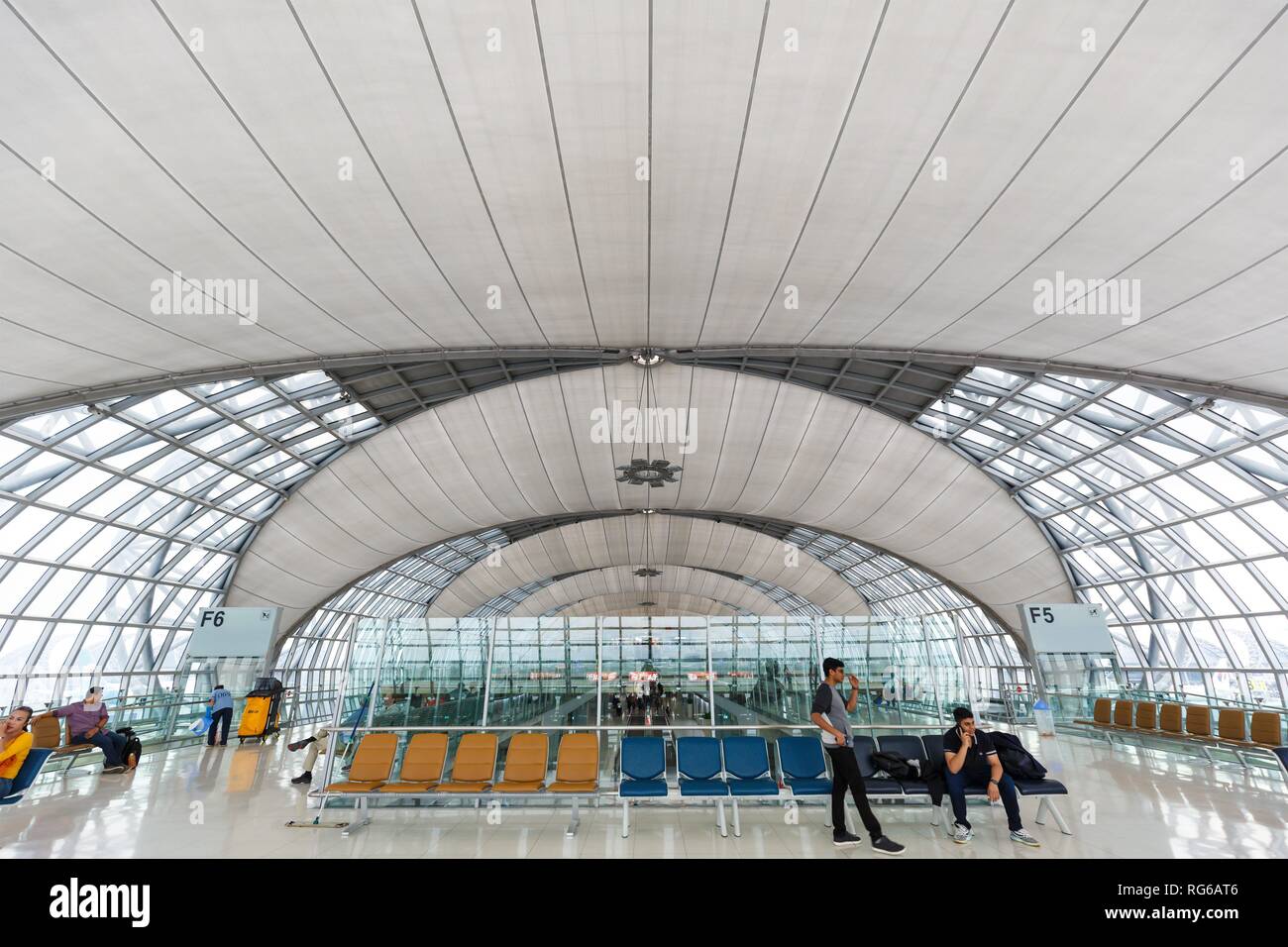 Bangkok, Thailand – 25. January 2018: terminal at Bangkok-Suvarnabhumi ...