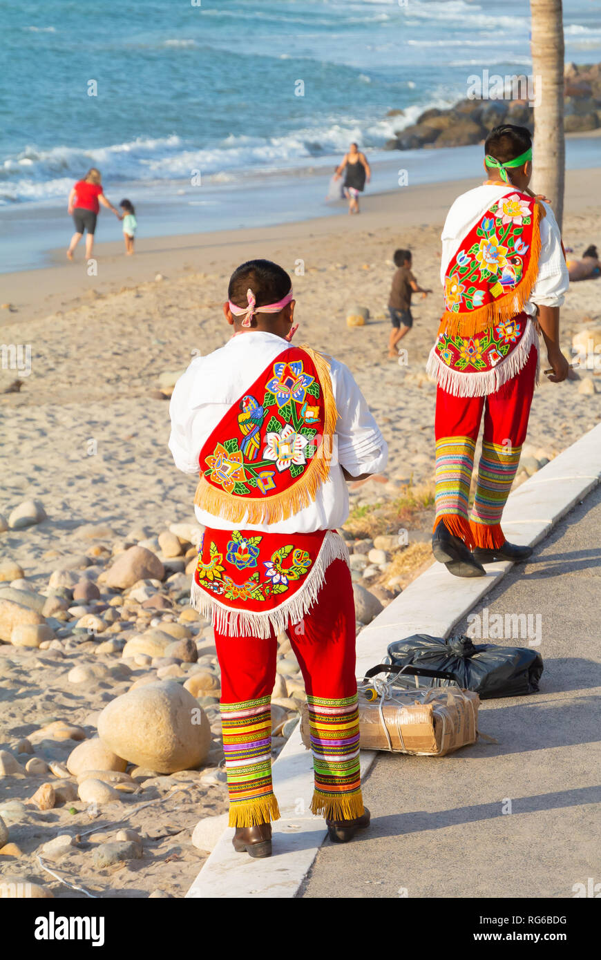 Local men performing Dance of the Flyers, Puerto Vallarta, jalisco ...