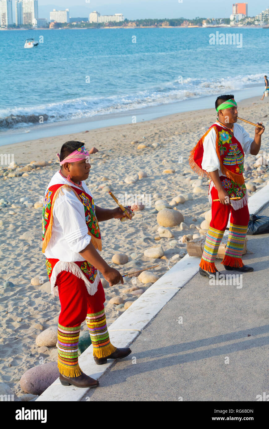Local men performing Dance of the Flyers, Puerto Vallarta, jalisco ...