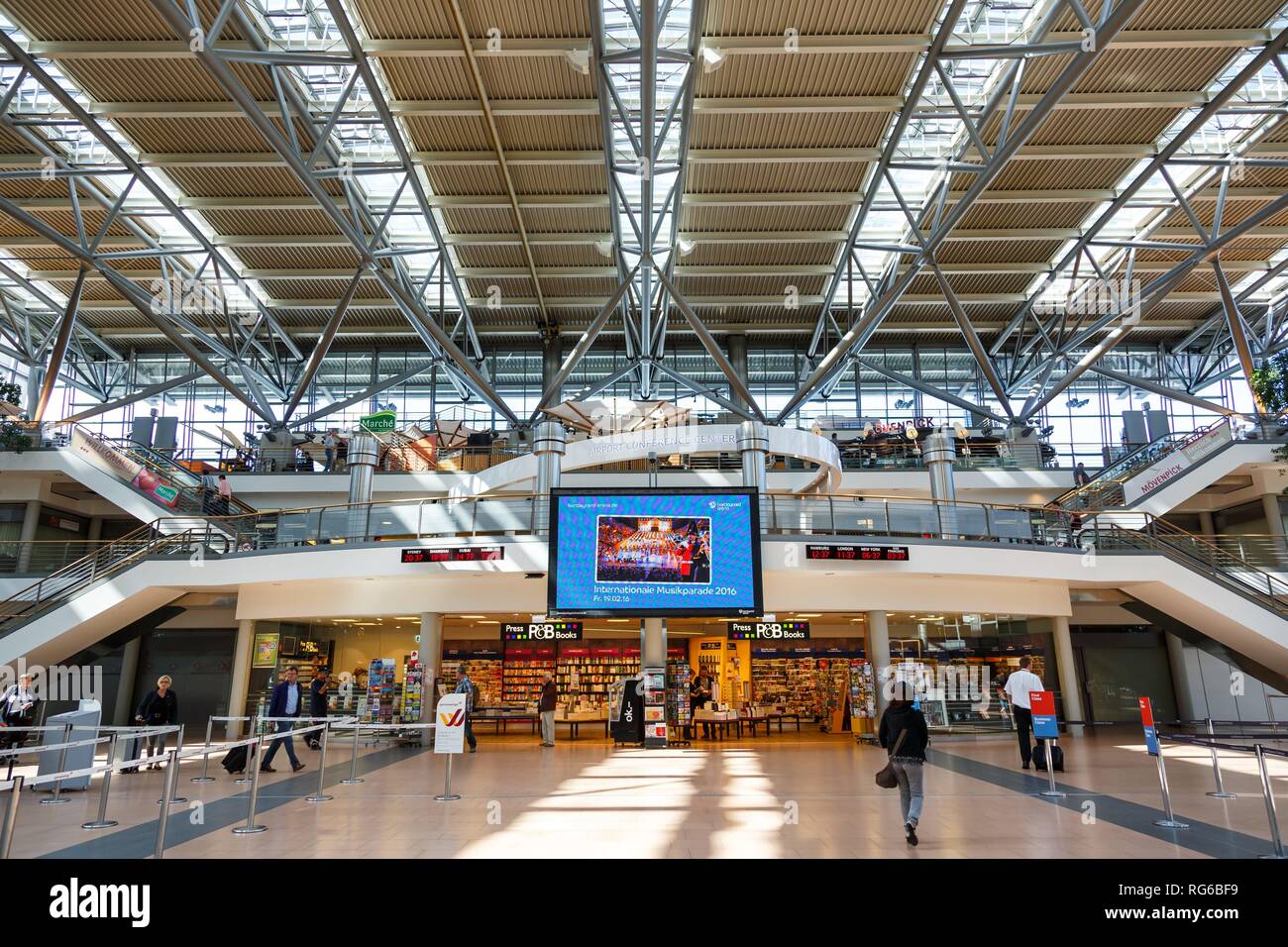 Hamburg, Germany – September 3, 2015: Terminal 2 of Hamburg airport ...