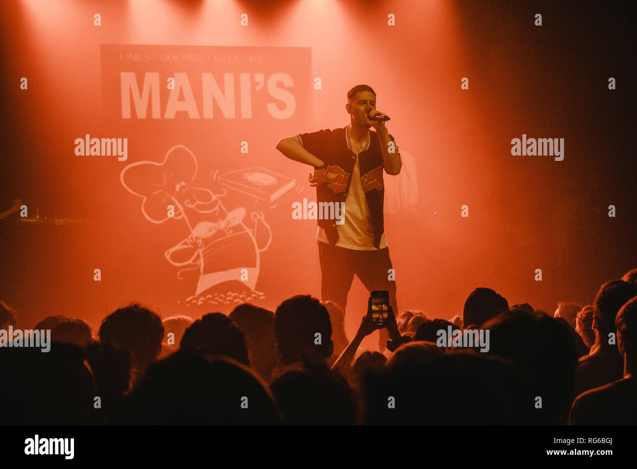 Switzerland, Bern - January 26, 2019. The Swiss rapper Manillio ...