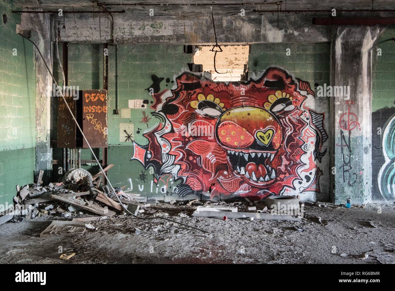 Chaos and destruction characterize the picture in the Fisher car plan ...