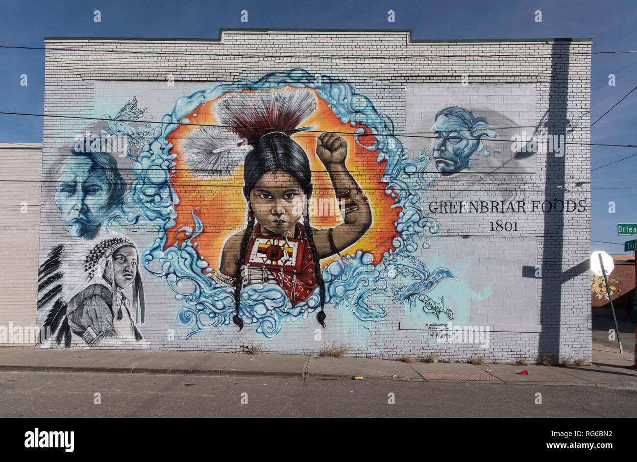 A graffiti on a facade in Detroit on 13 January 2019 reminds of the ...