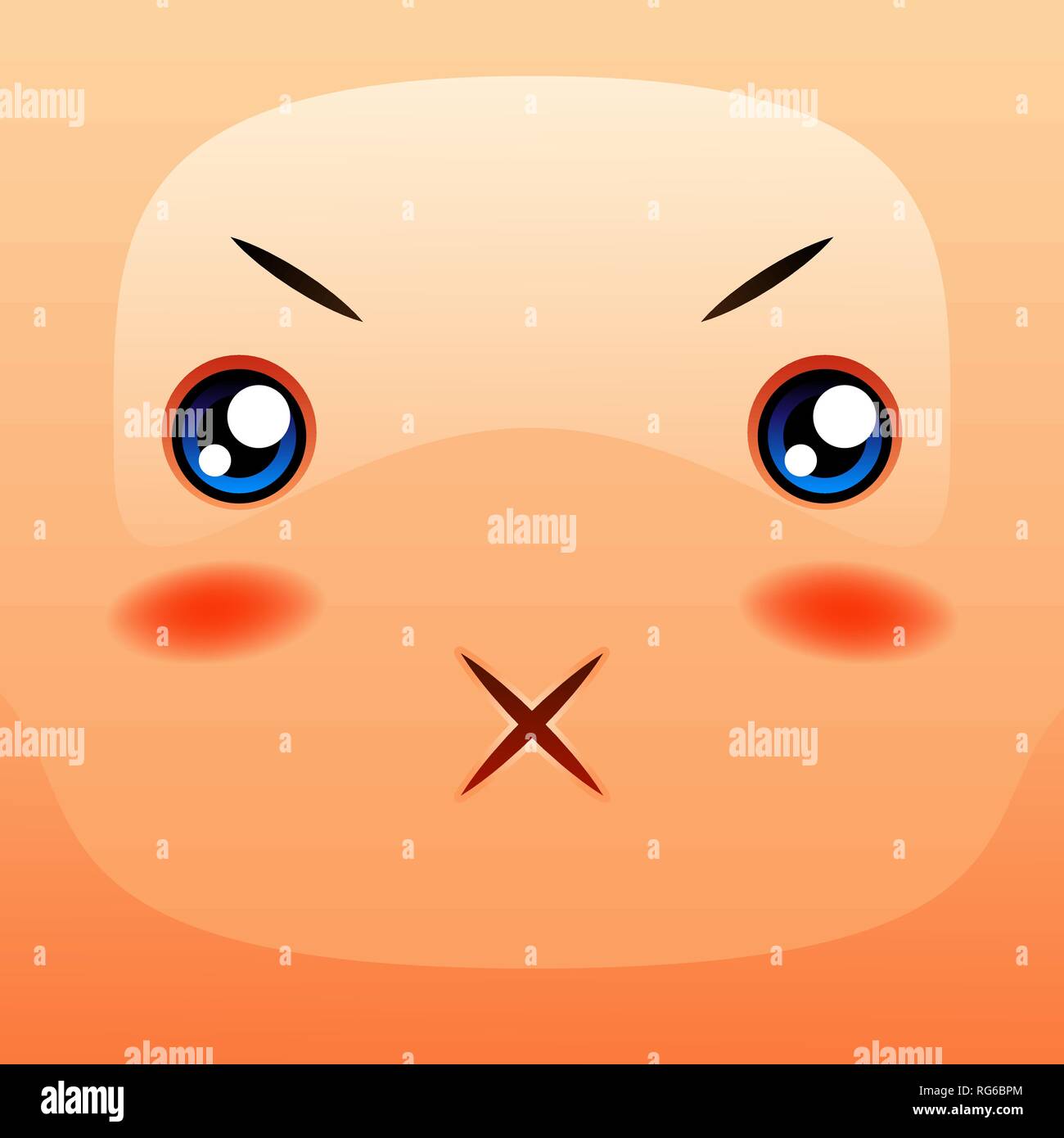 Angry boy head cartoon illustration hi-res stock photography and images ...