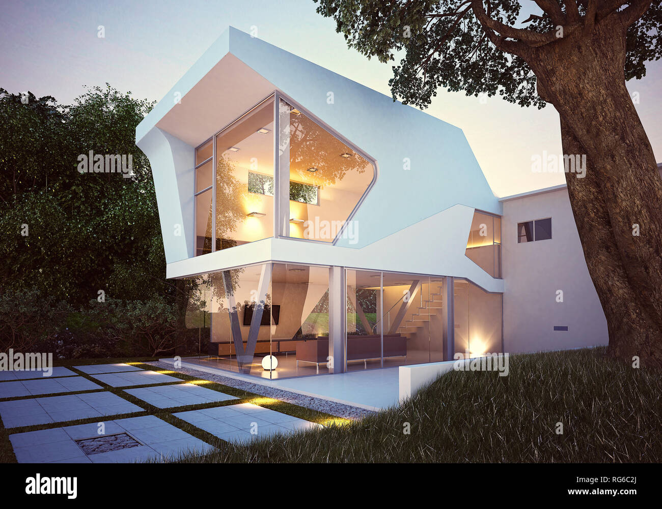 3D RENDER MODERN HOUSE EXTERIOR Stock Photo - Alamy 3D RENDER MODERN HOUSE EXTERIOR Stock Photo - Alamy