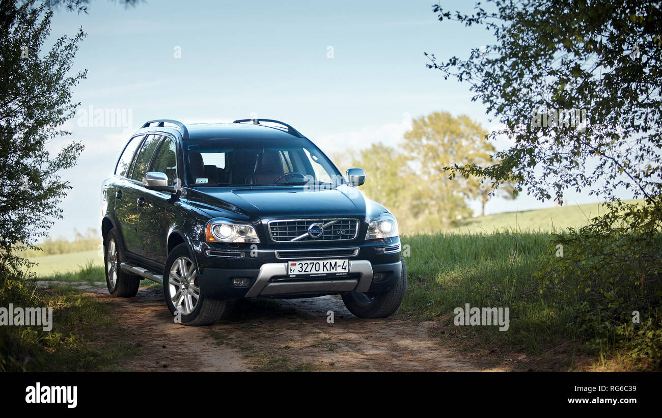 GRODNO, BELARUS - MAY 2015: Volvo XC90 4.4 v8 1st generation restyling ...